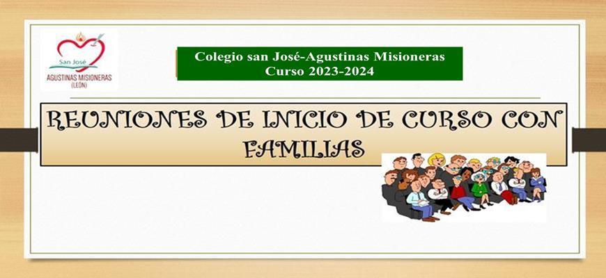 REUNIONES DE INICIO DE CURSO CON FAMILIAS | Agustinas Misioneras (León)